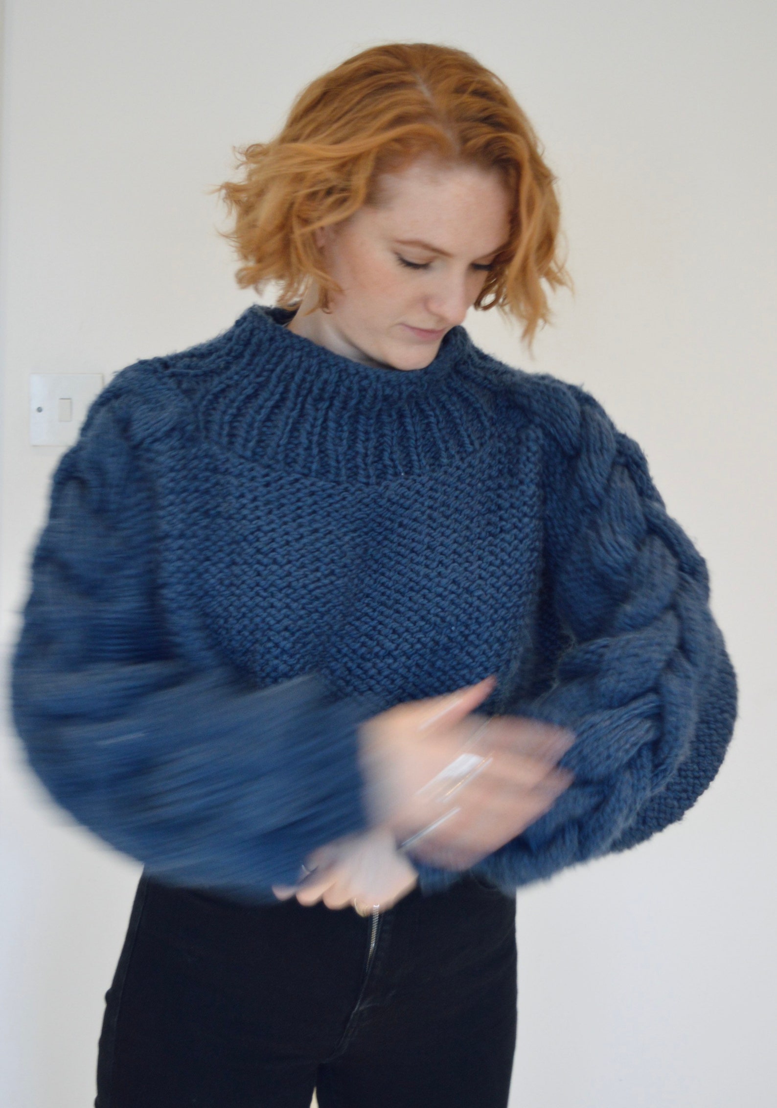 KNITTING PATTERN *the Cosy Cable* Jumper Pattern, Wool Knitted Jumper ...