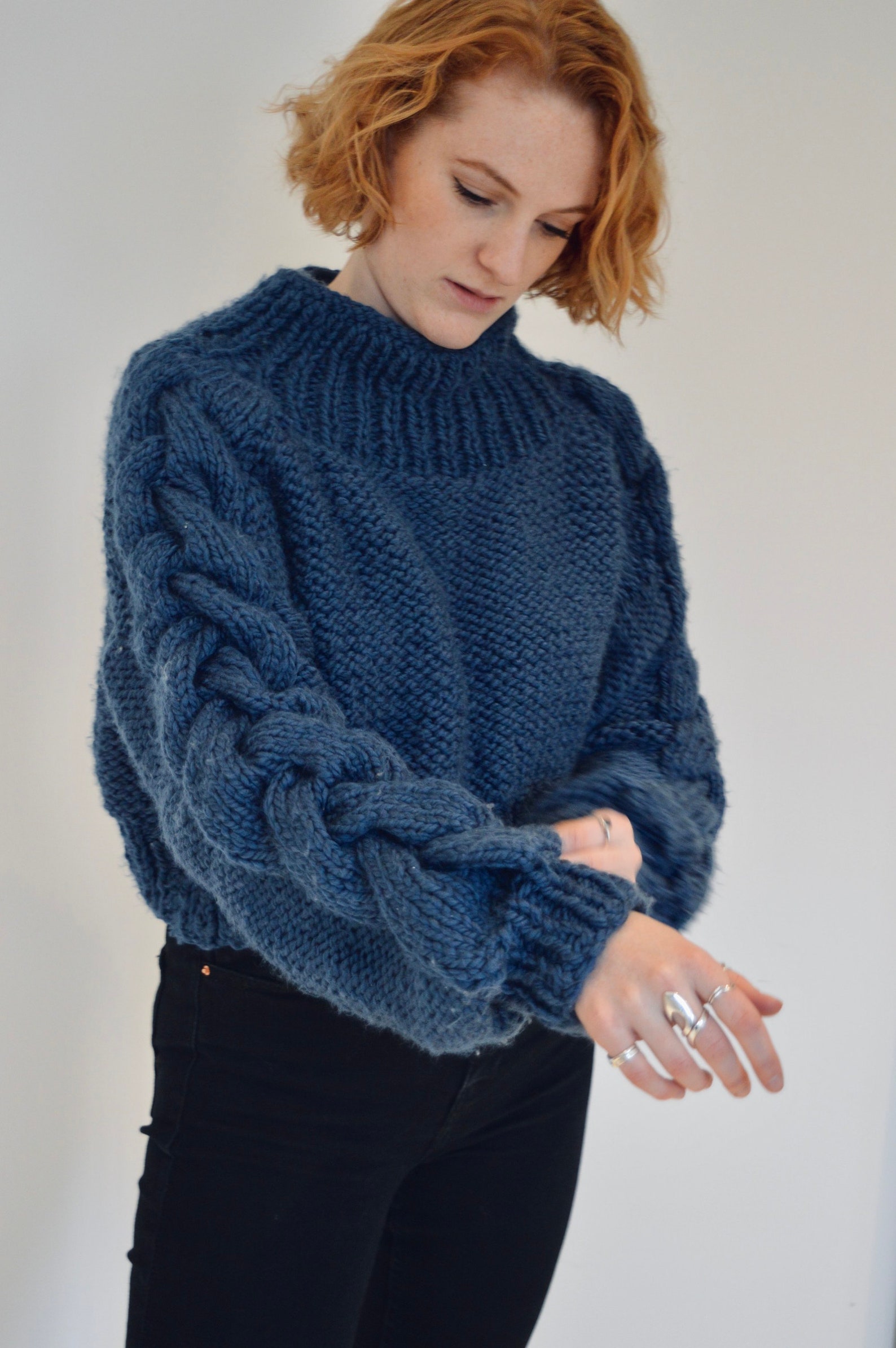 KNITTING PATTERN *the Cosy Cable* Jumper Pattern, Wool Knitted Jumper ...