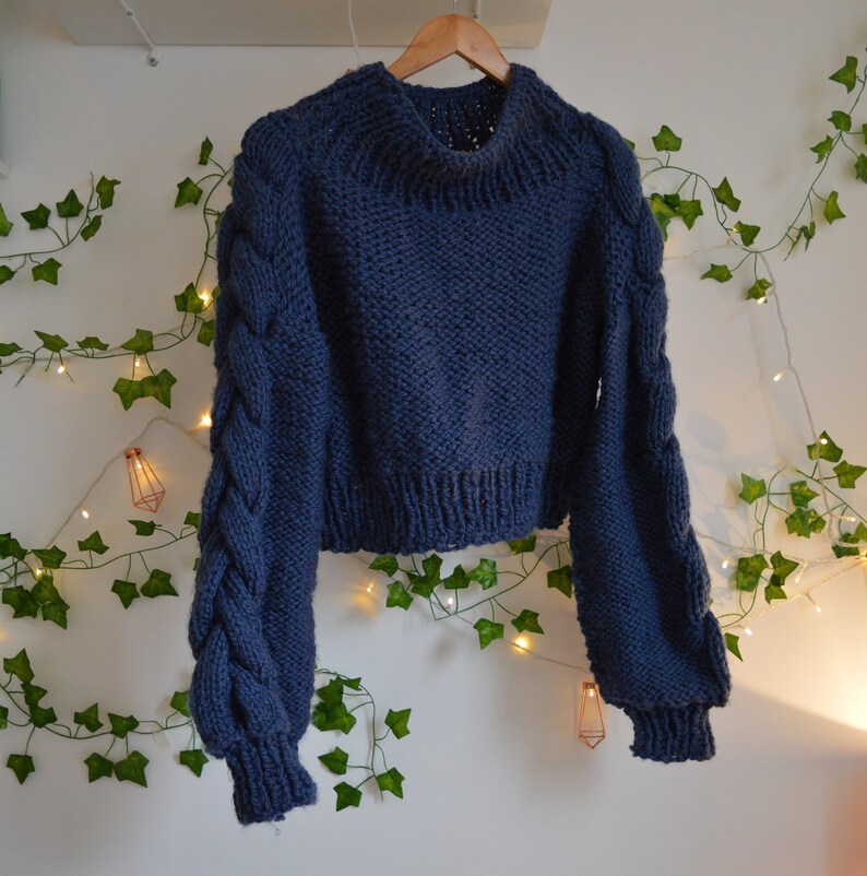 KNITTING PATTERN *the Cosy Cable* Jumper Pattern, Wool Knitted Jumper ...