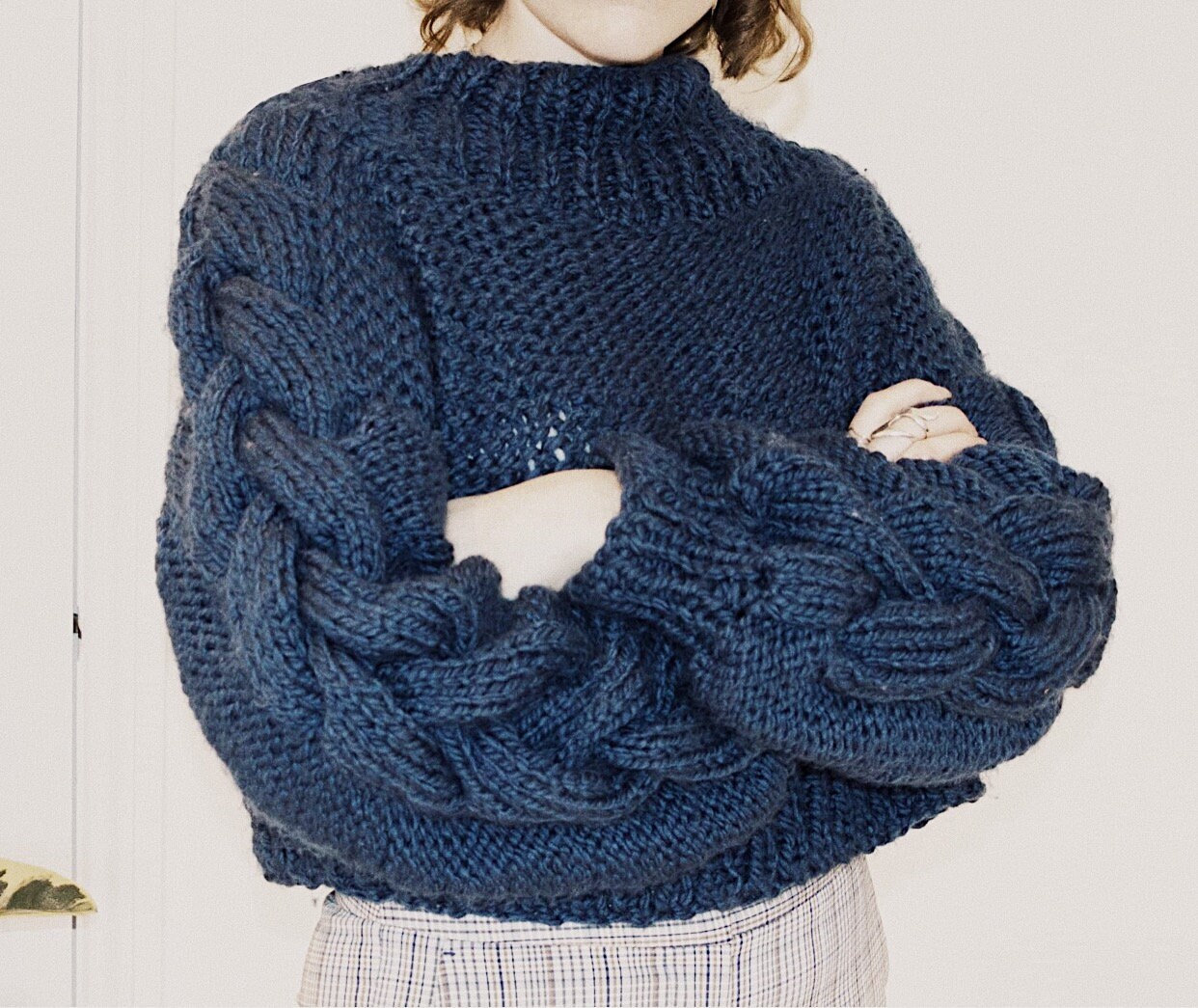 KNITTING PATTERN the Cosy Cable Jumper Pattern Wool Knitted | Etsy