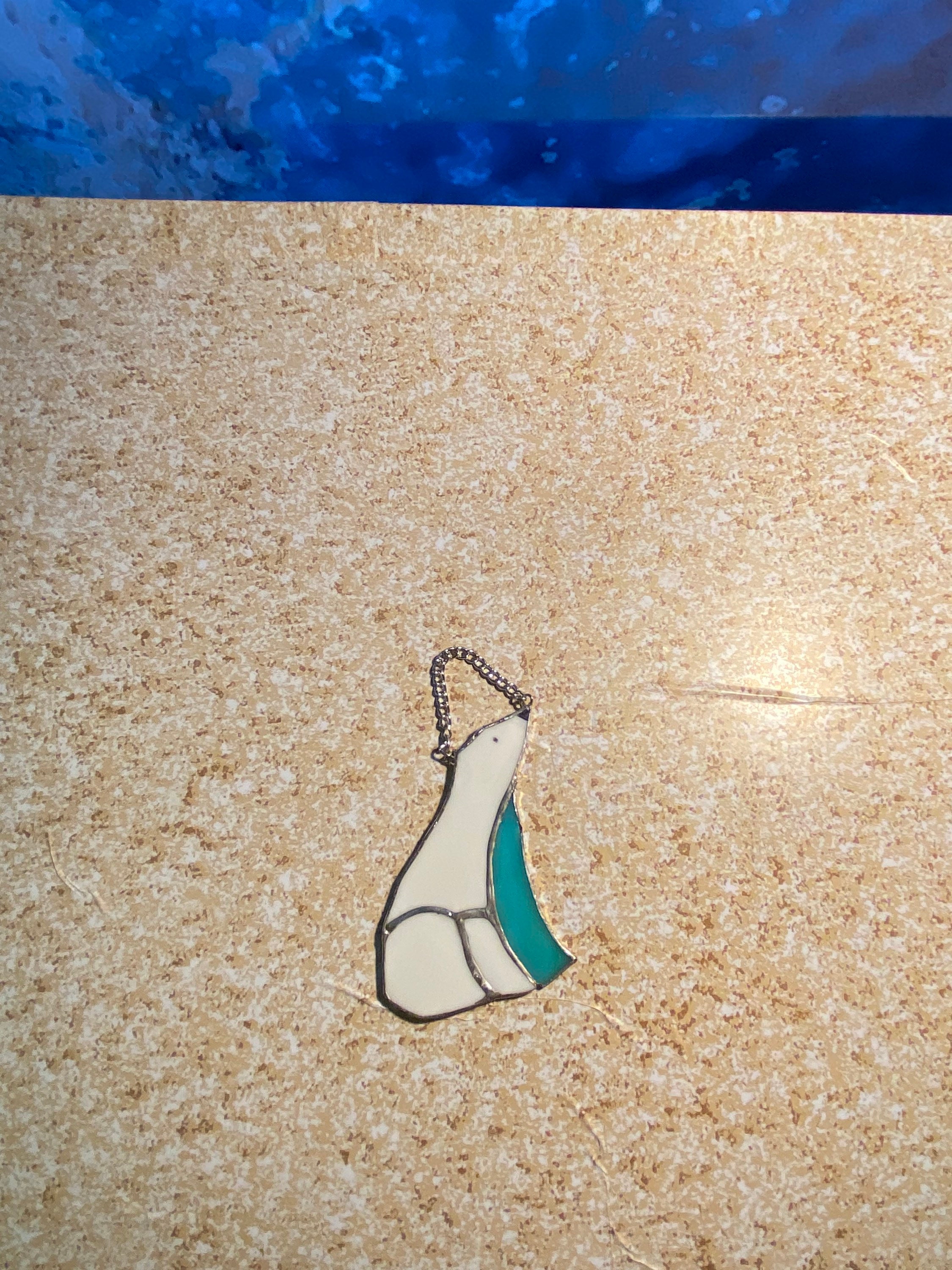 Stained Glass Polar Bear Ornament Etsy