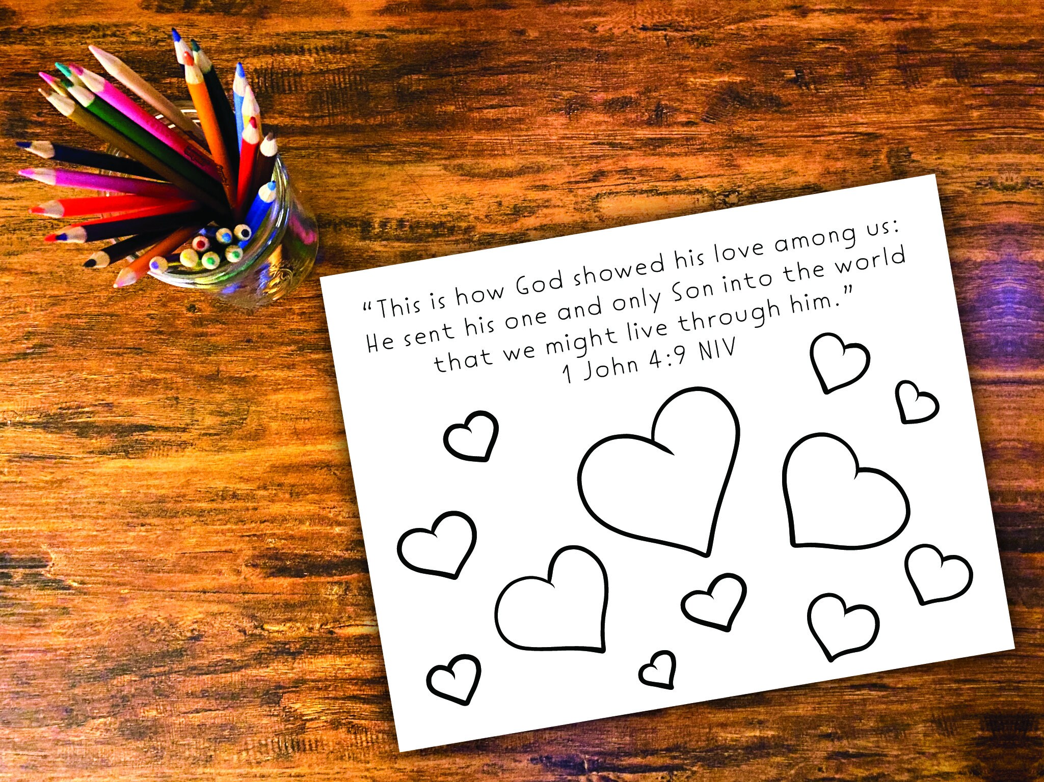 Valentine's Day Sunday School Printable Activity Sheets and Coloring ...