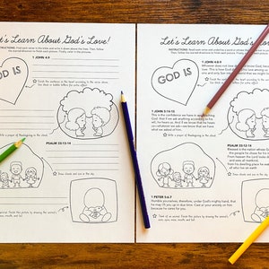 Valentine's Day Sunday School Printable Activity Sheets and Coloring ...