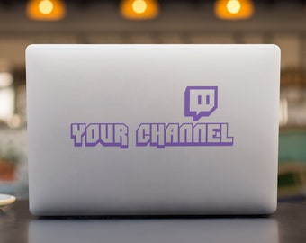 Twitch Name Sticker | Etsy