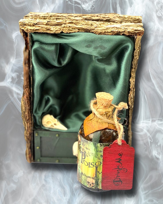 Art & Collectibles Handmade Poison Bottle Box Collectibles etna.com.pe