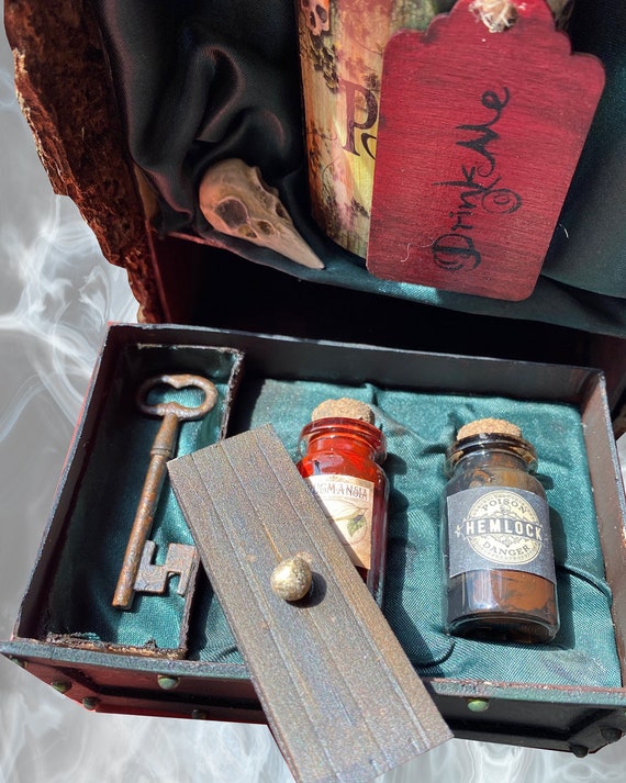 Art & Collectibles Handmade Poison Bottle Box Collectibles etna.com.pe