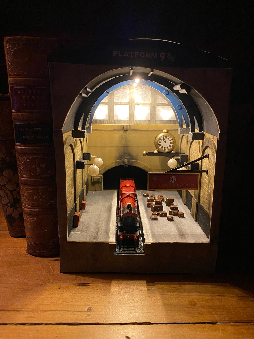 Hogwarts Express Book Nook PRICE REDUCED for Christmas - Etsy