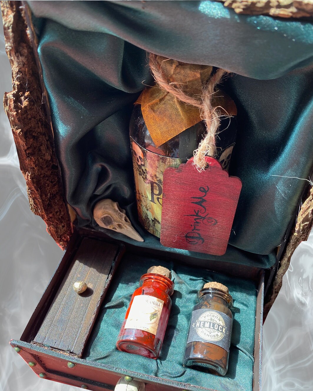 Art & Collectibles Handmade Poison Bottle Box Collectibles etna.com.pe