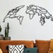 Metal World Map Wall Art - Globe Metal World Map, World Map Sign, Carte ...