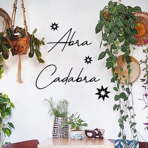 Abracadabra Metal Wall Art Wall Letters - Metal Wall Letters, Metal ...