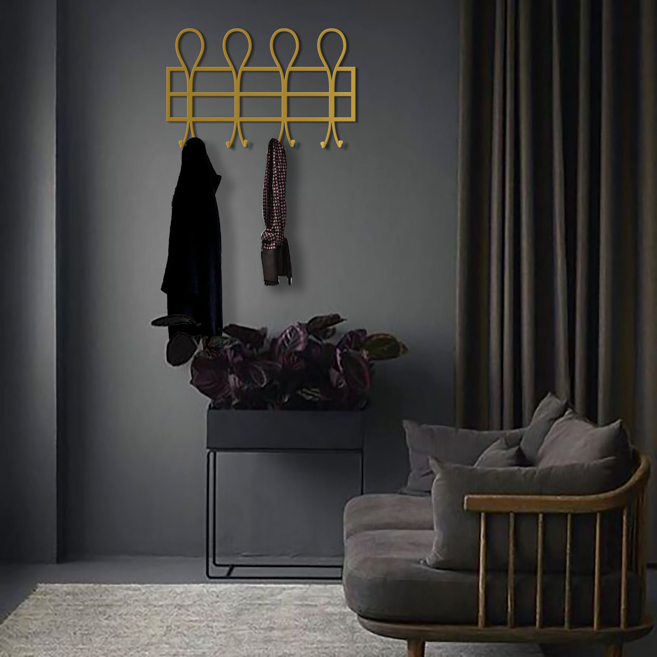 Modern Wall Hooks Modern Coat Rack Coat Rack Wall Mount | Etsy