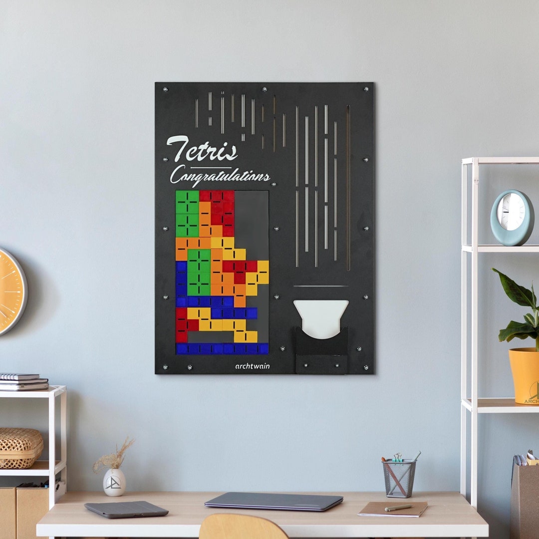 Blocks Wall Game: Metal Block Board, Office Decor (22.8 X 29.5") - Etsy