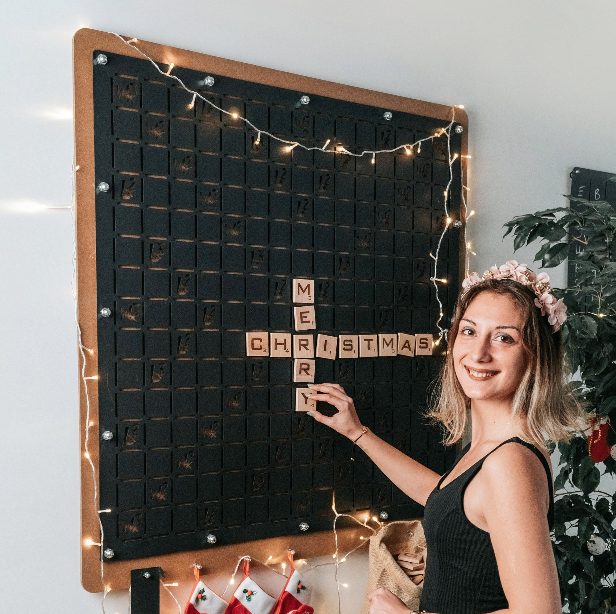 Giant Wall Scrabble Board Life Size Scrabble for Wall Giant - Etsy Canada