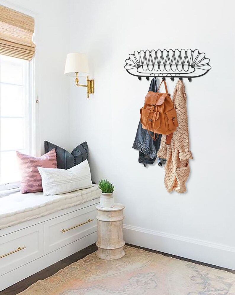 Modern Coat Rack Wall Mounted Coat Rack Wall Mount Modern | Etsy