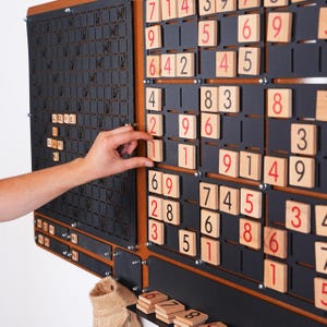 Magnetic Word Tile & Sudoku Wall Art: Gameroom Decor - Etsy