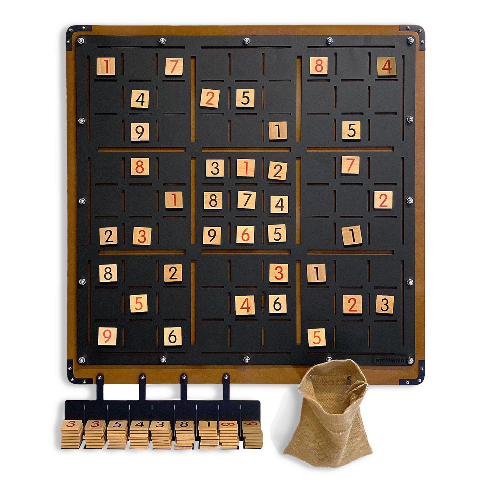 Giant Sudoku Wall Game: Rustic Wooden & Metal Gameroom Decor - Etsy