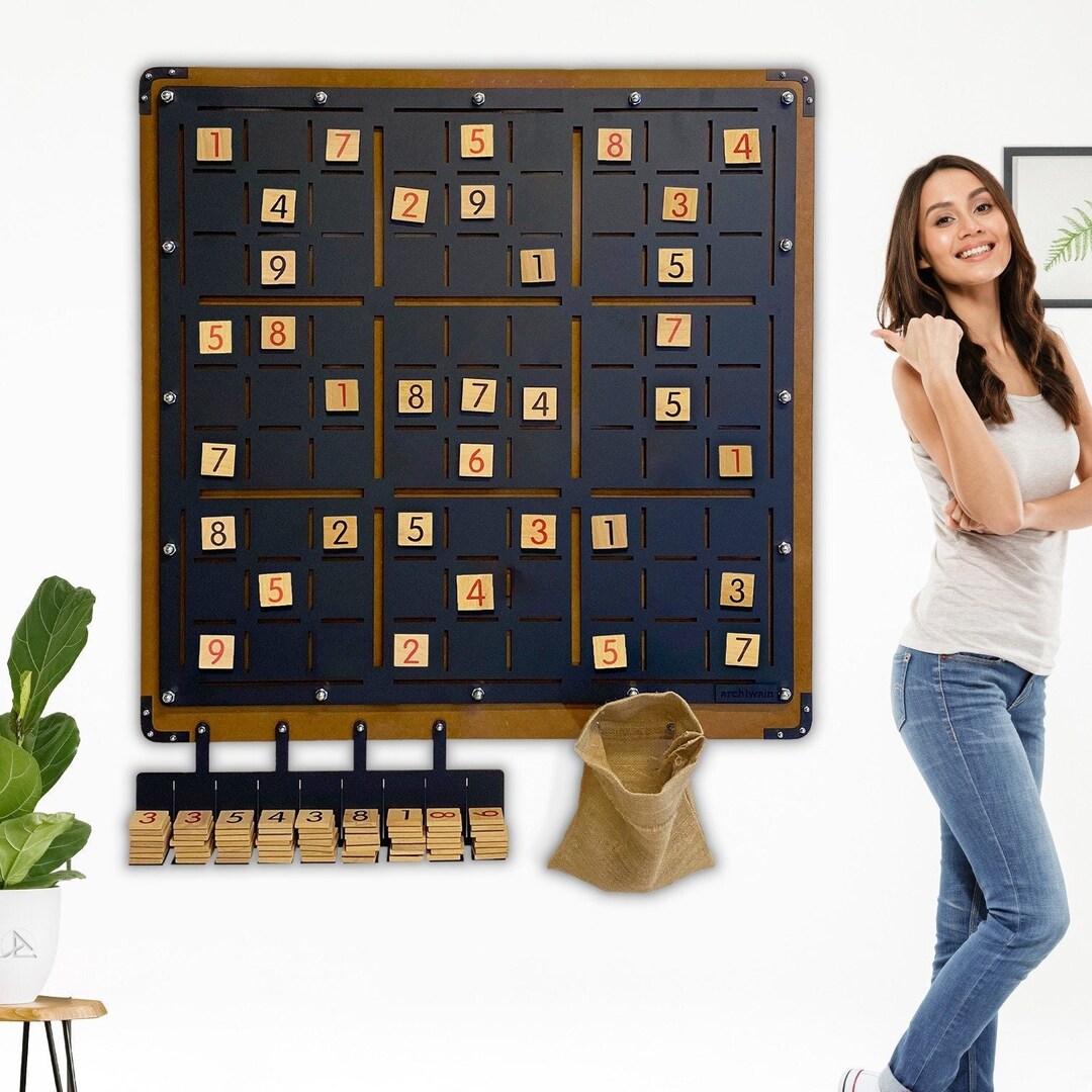 Giant Sudoku Metal Wall Art Wall Games - Metal Wall Decor, Giant Office ...