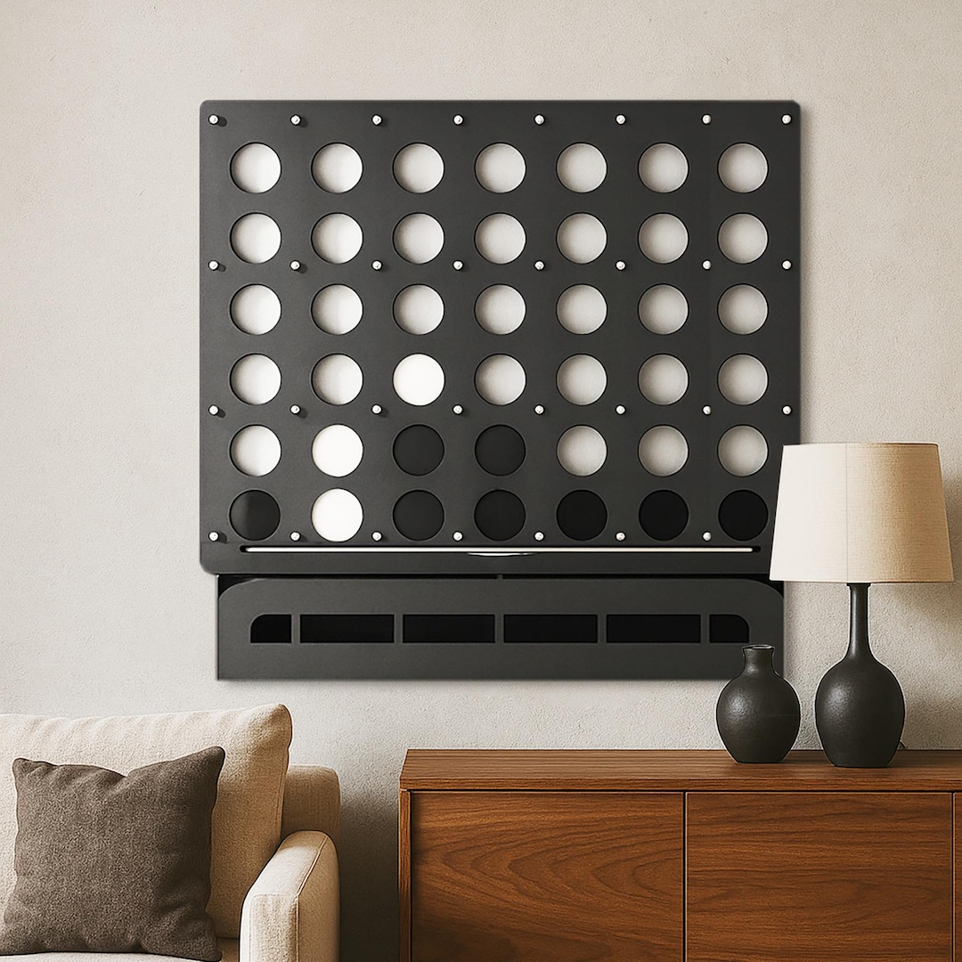 Unique Connect Four in a Row Wall Game - Home Decor , Christmas Gifts ...
