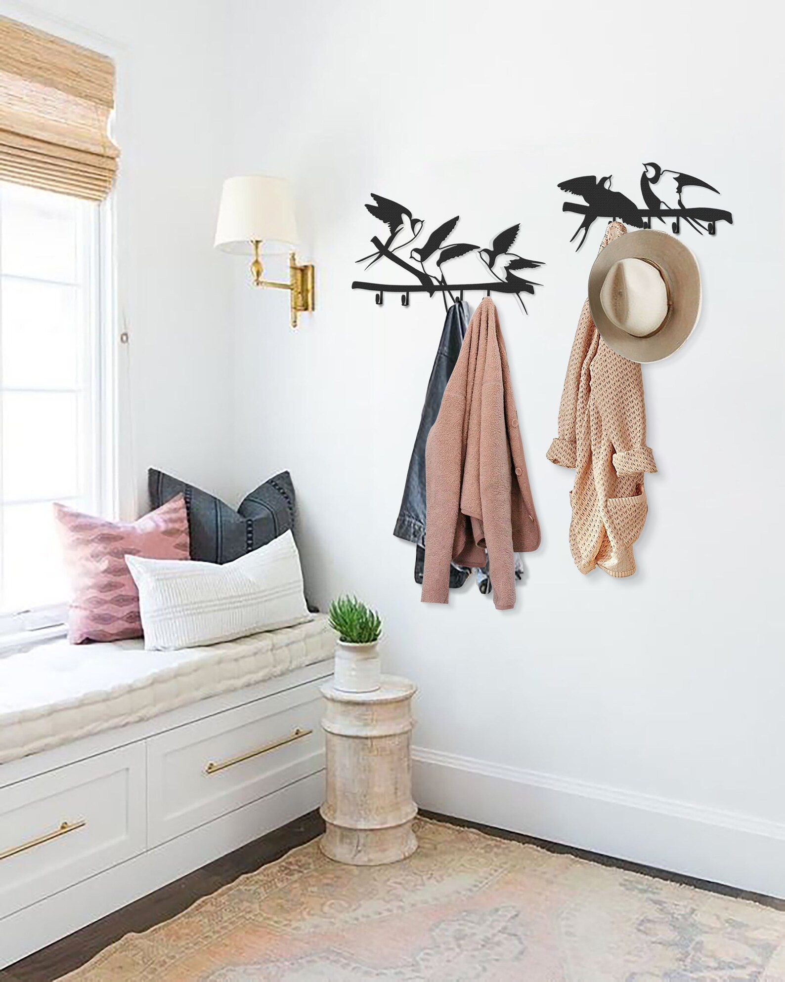 Modern Coat Rack Birds Coat Rack Wall Mouınted Birds Metal - Etsy
