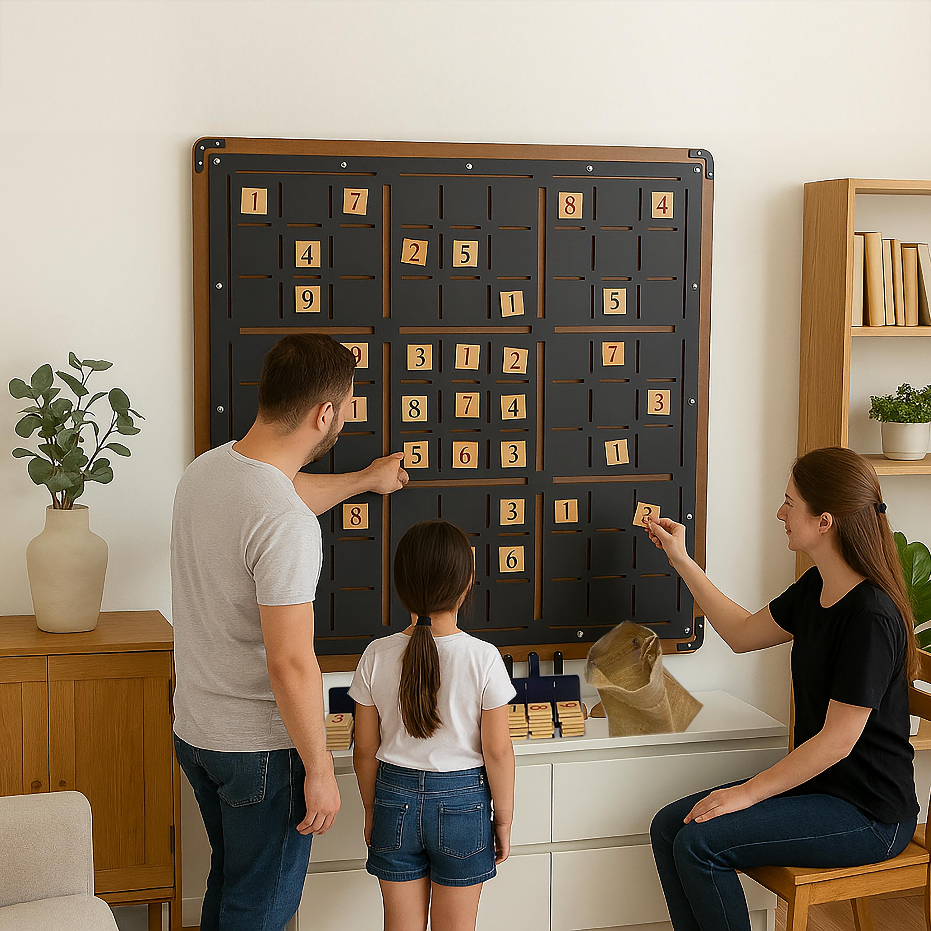 Giant Sudoku Wall Game: Rustic Wooden & Metal Gameroom Decor - Etsy