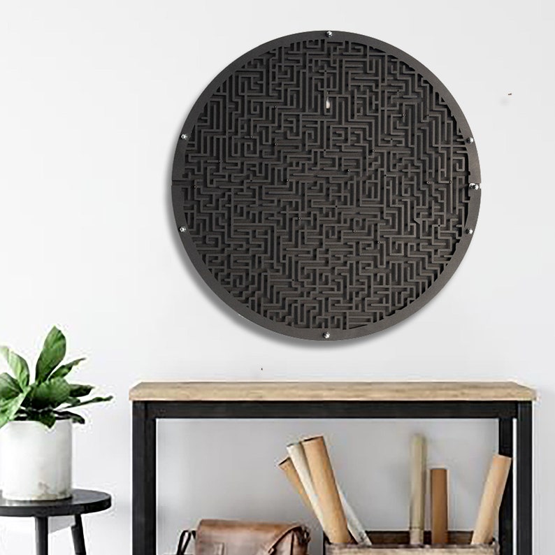 Labyrinth Wall Game Metal Wall Games Metal Wall Art Metal - Etsy