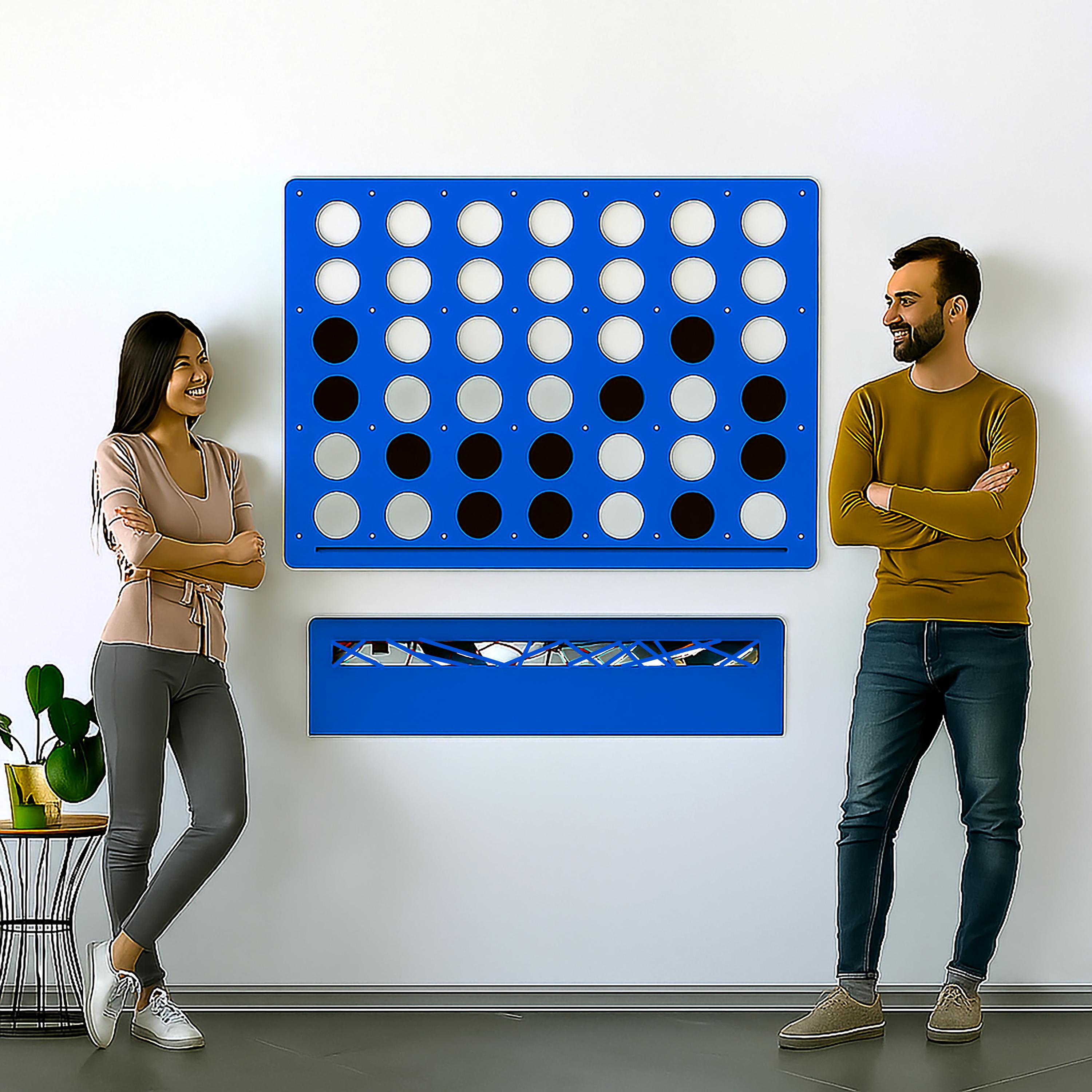 Large Four in a Row Game – Modern Wall Decor - Etsy