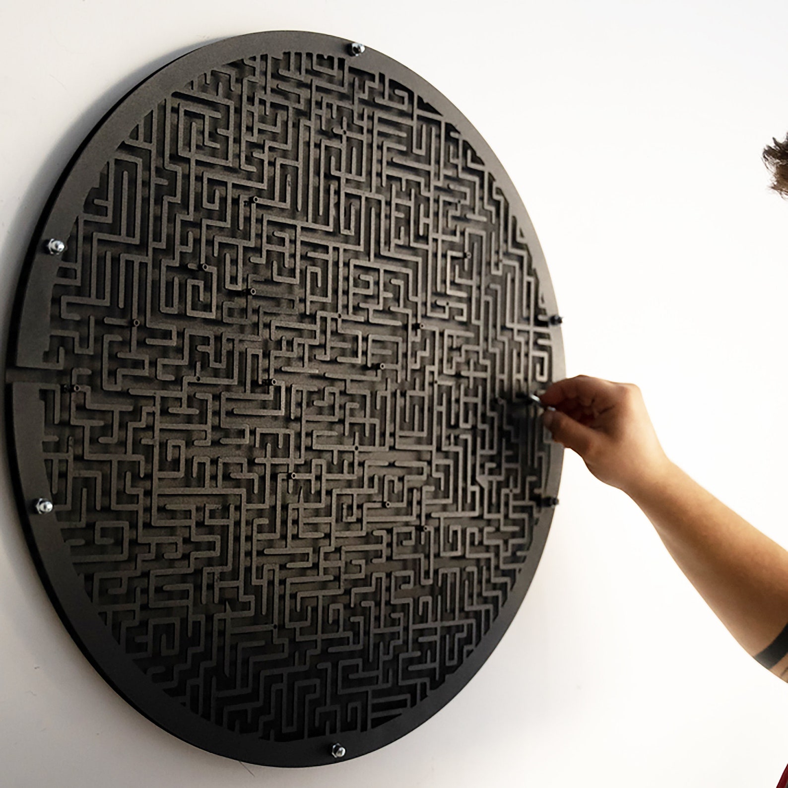 Labyrinth Wall Game Metal Wall Games Metal Wall Art Metal - Etsy