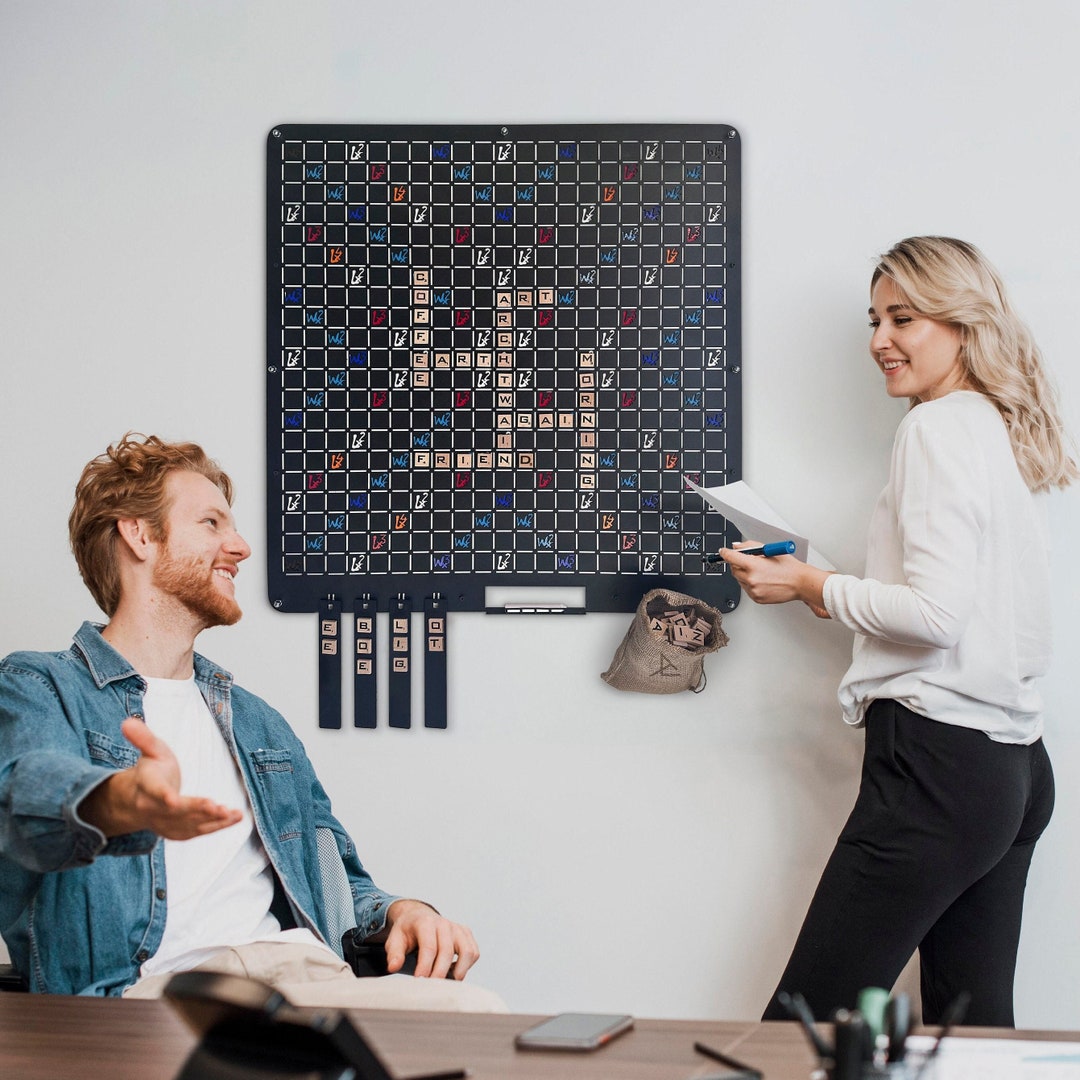 Super Size Magnetic Word Wall Game: 21x21 Grid Metal Board - Etsy