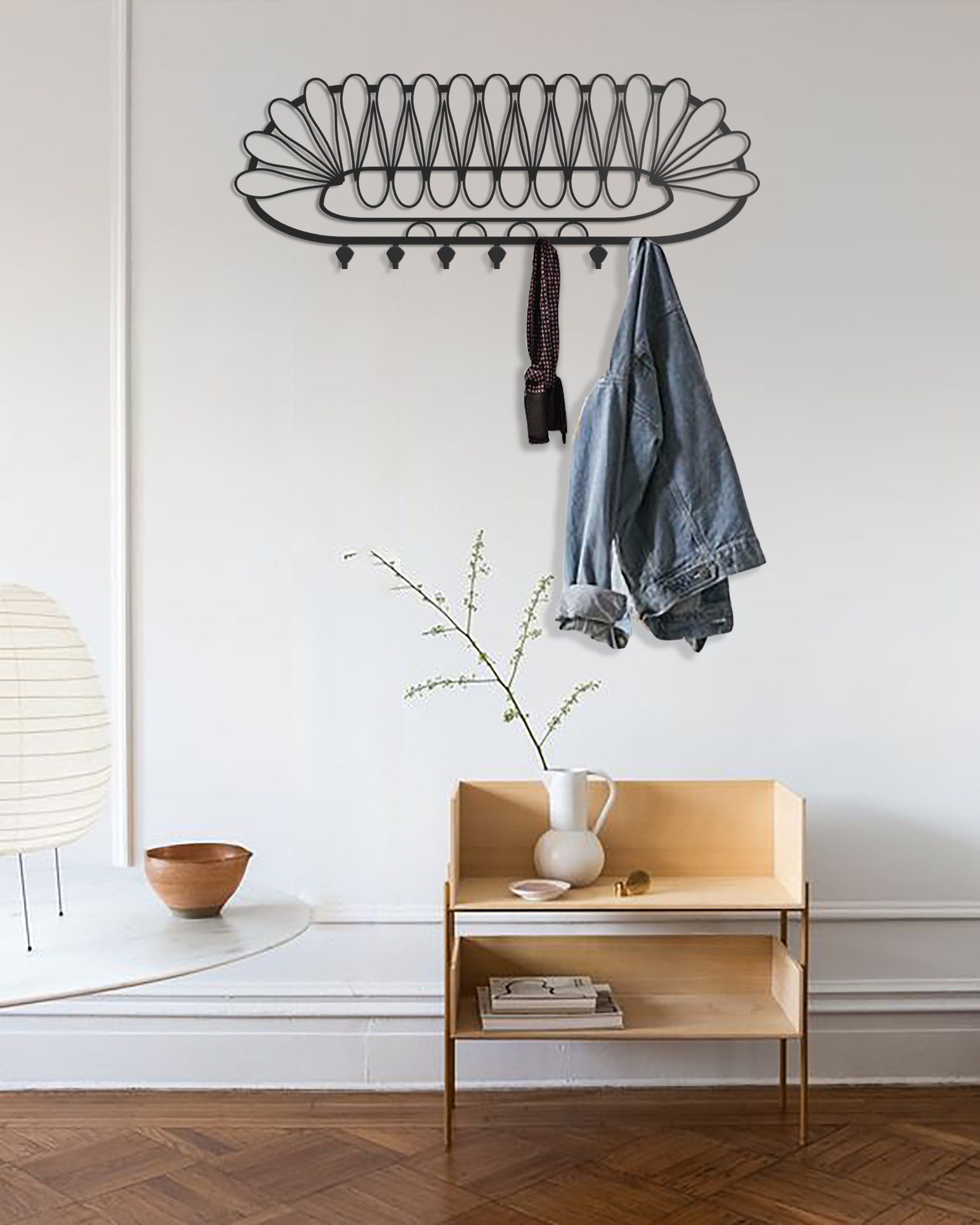 Modern Coat Rack Wall Mounted Coat Rack Wall Mount Modern - Etsy