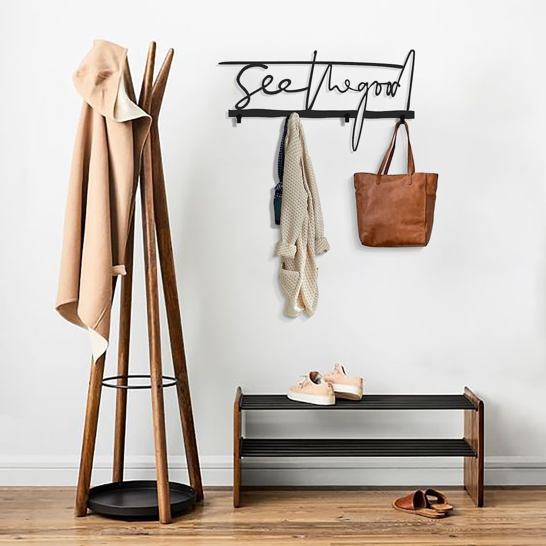 Modern Wall Hooks - Modern Coat Rack, Wall Mounted Coat Rack, Metal ...