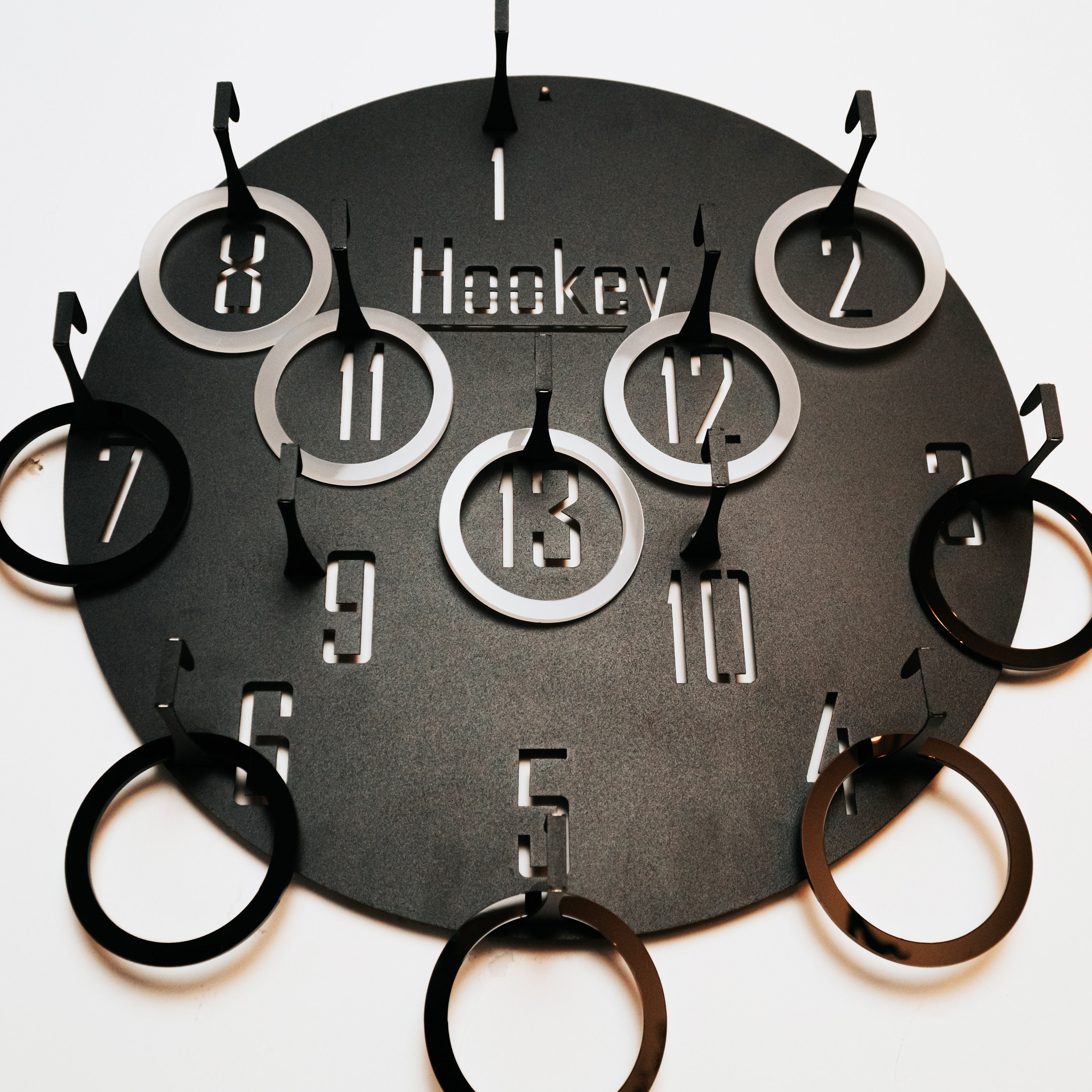 Metal Hookey Wall Game: Modern Wall Decor, Gameroom Art - Etsy