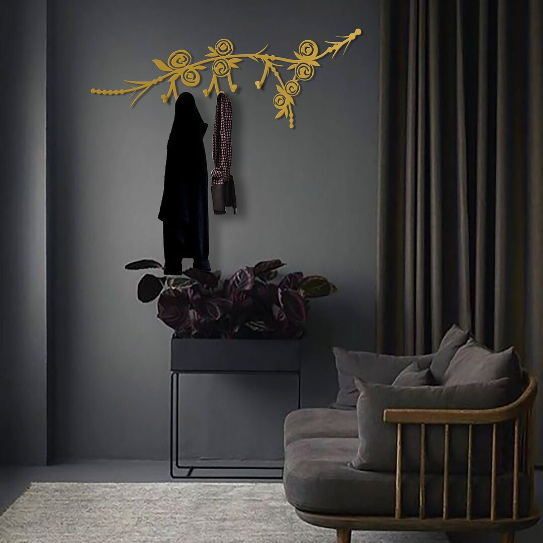 Modern Coat Rack - Wall Mount Coat Rack , Modern Wall Hook, Metal Wall ...