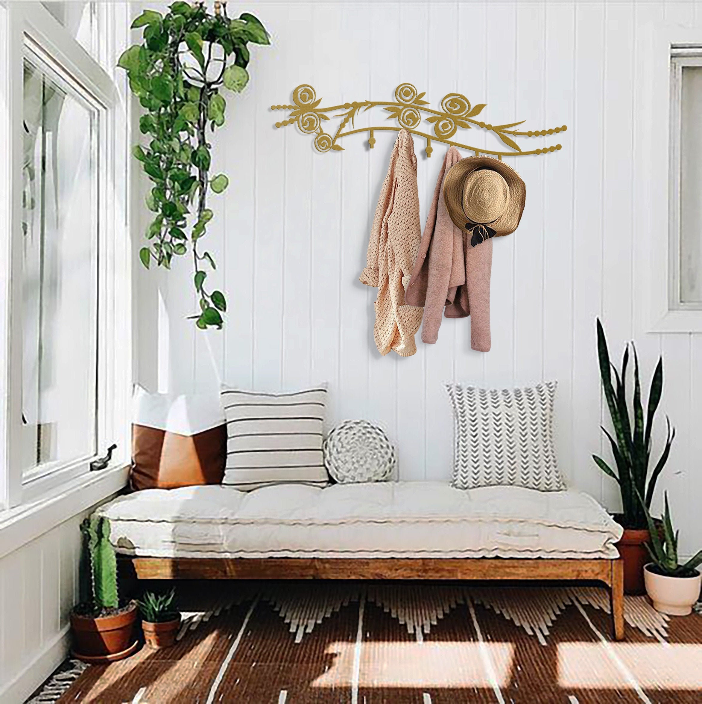 Modern Coat Rack Wall Mount Coat Rack Modern Wall Hook | Etsy