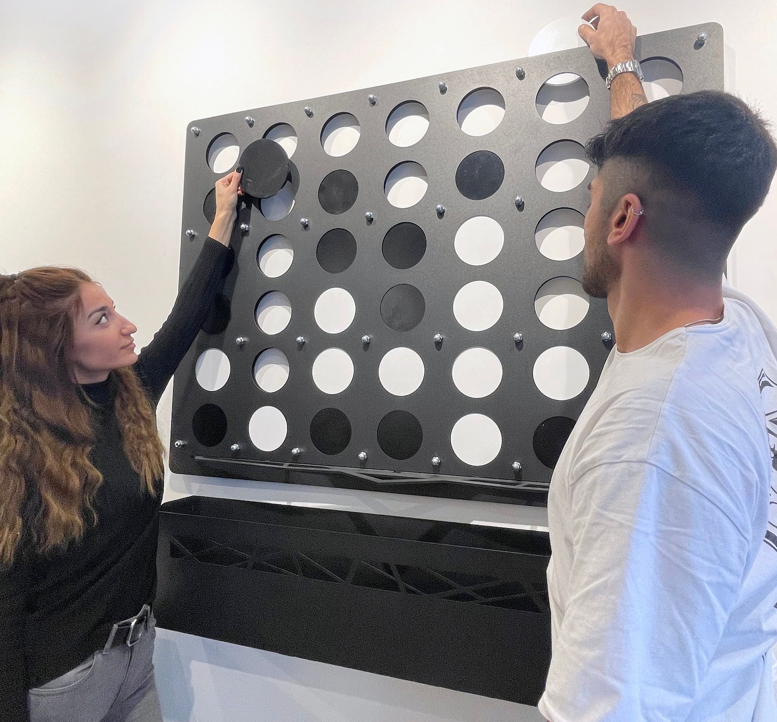Giant Metal Wall Connect Four Game Board 50 '' X - Etsy UK