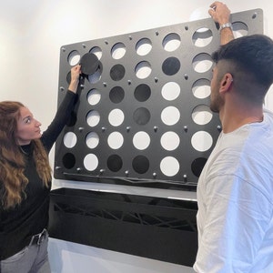 Giant Metal Wall Connect Four Game Board Connect Four Metal | Etsy UK