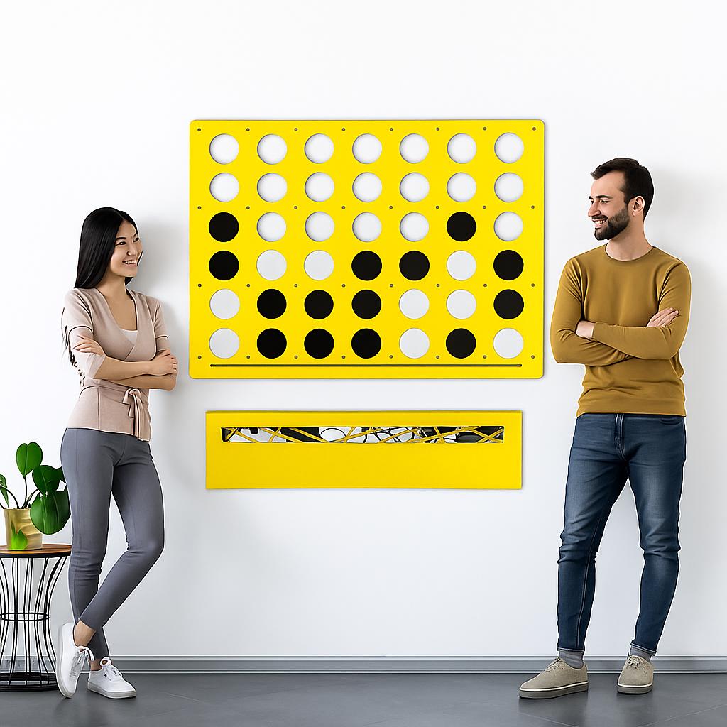 Large Four in a Row Game – Modern Wall Decor - Etsy