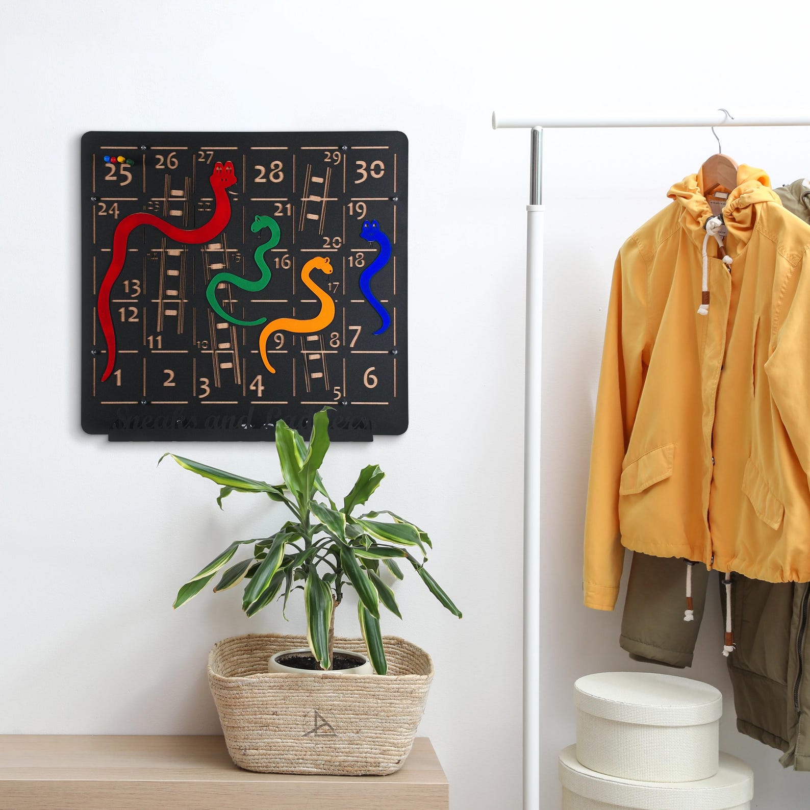Snakes and Ladders Wall Game: Metal Game Room Decor - Etsy