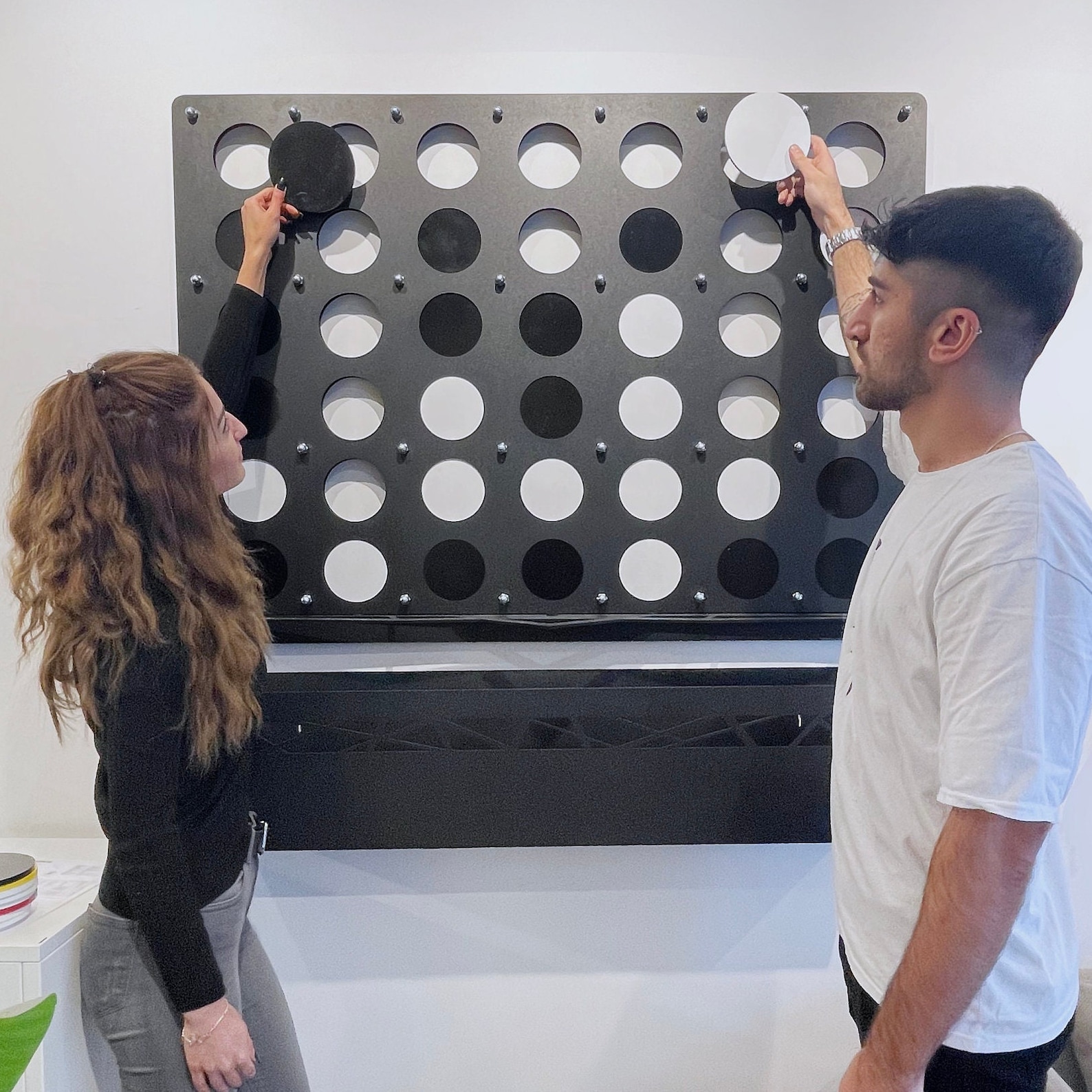 Giant Metal Wall Connect Four Game Board 50 '' X - Etsy UK