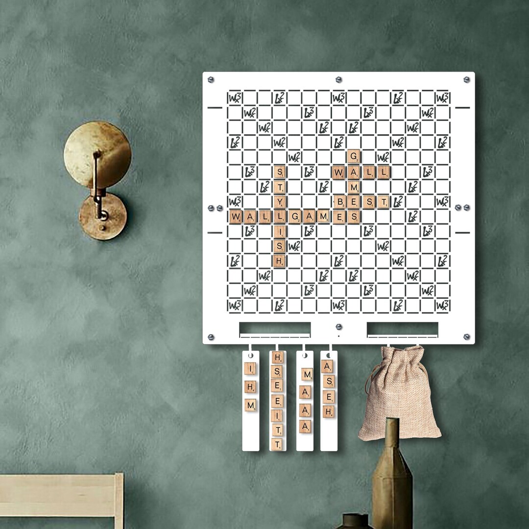 White Magnetic Word Game Board: Modern Metal Wall Art - Etsy