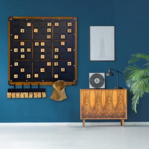 Giant Sudoku Wall Game: Rustic Wooden & Metal Gameroom Decor - Etsy