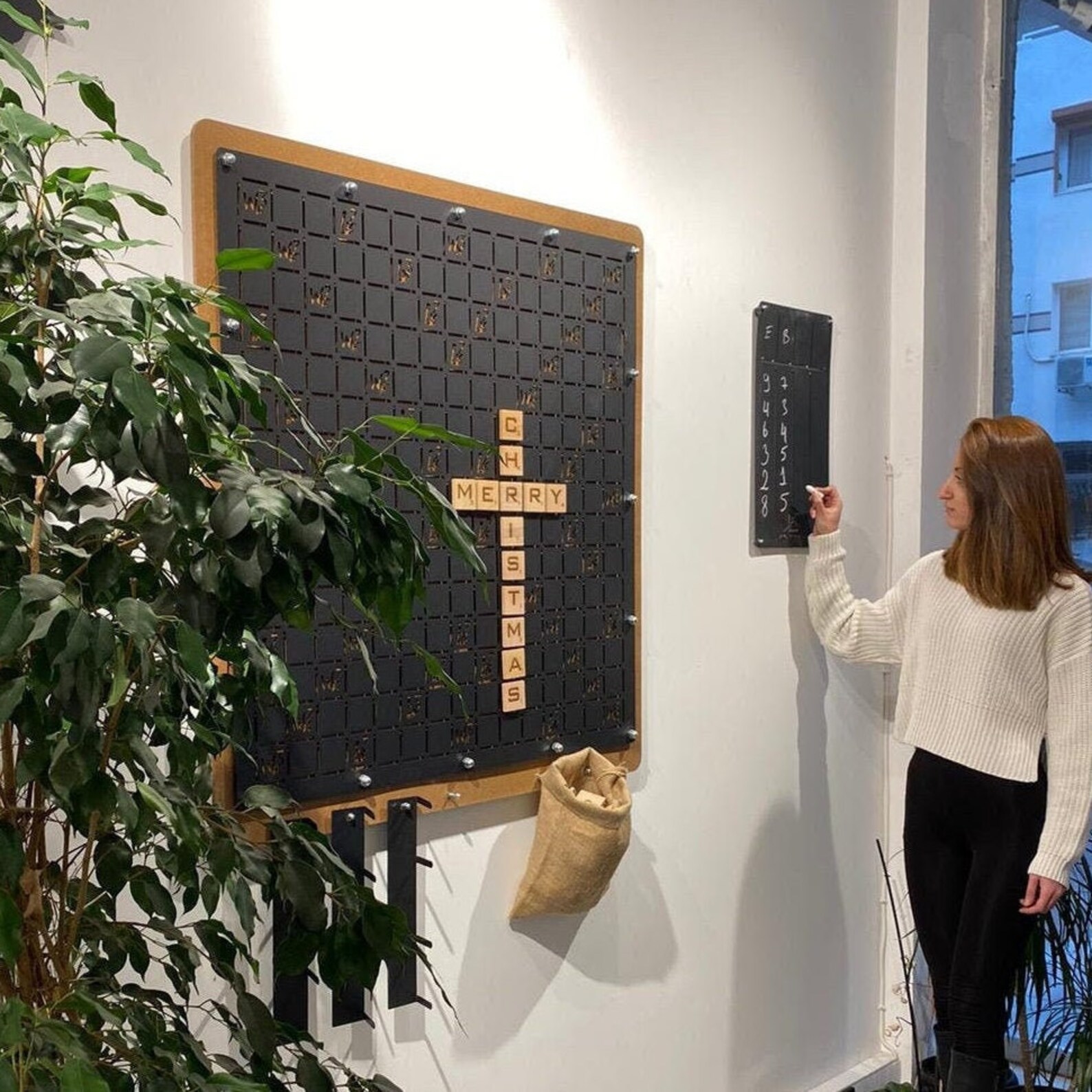 Giant Wall Scrabble Board Life Size Scrabble for Wall Giant - Etsy Canada