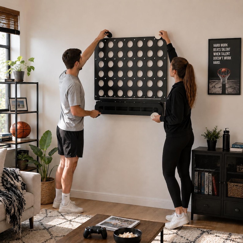 Unique Connect Four in a Row Wall Game - Home Decor , Christmas Gifts ...