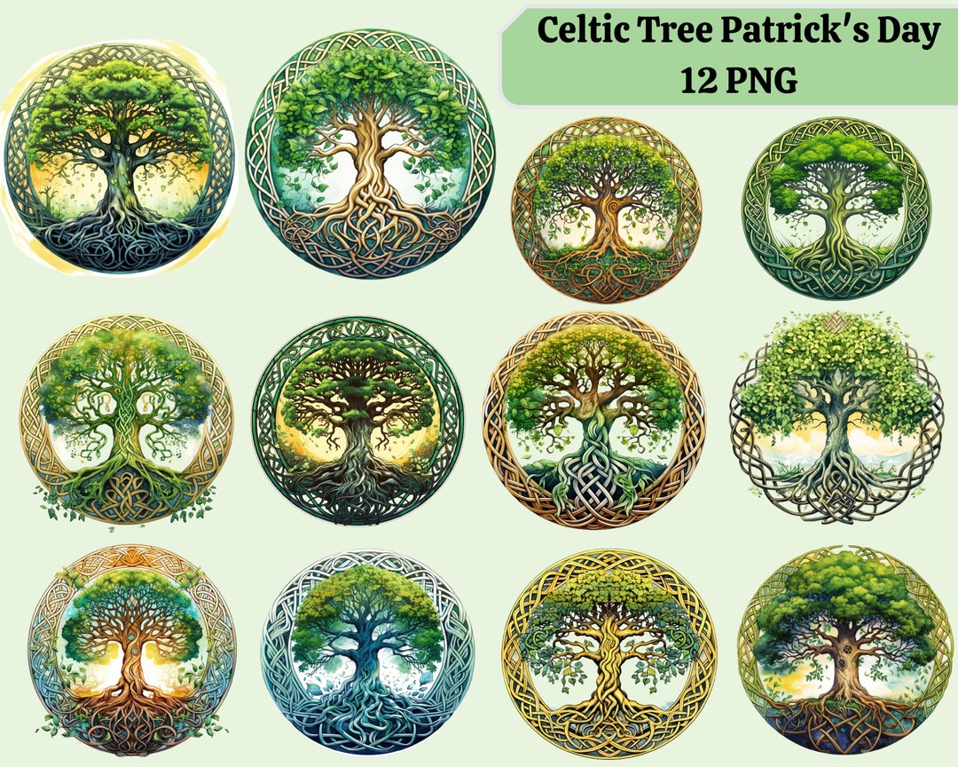 Celtic Tree Png, Tree of Life Png, St. Patricks Day Png, Irish Clip Art ...