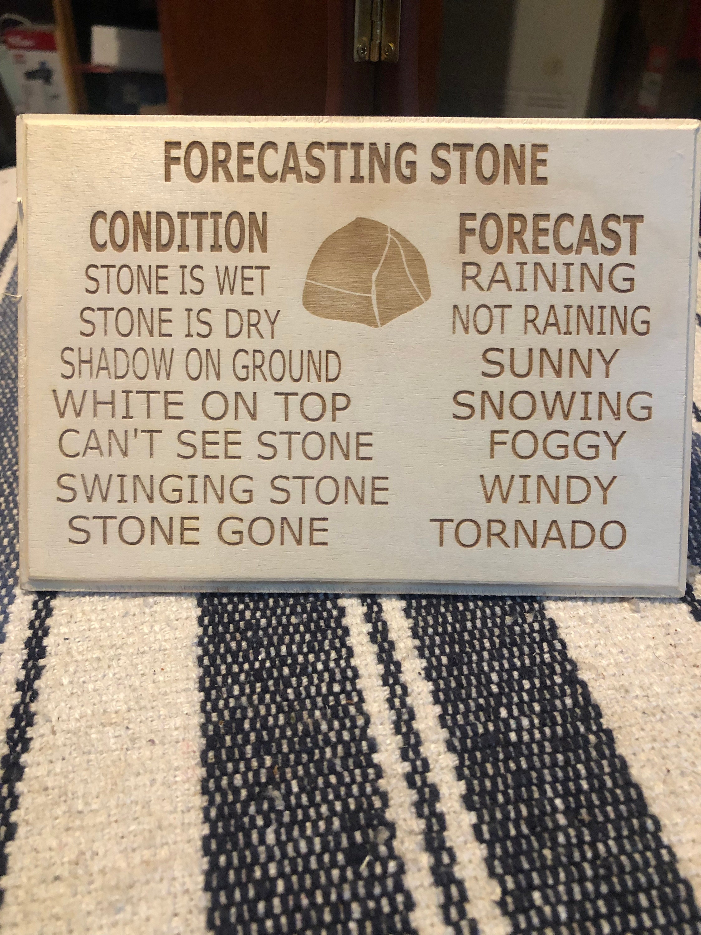 Forecasting Weather Stone Plaque - Etsy