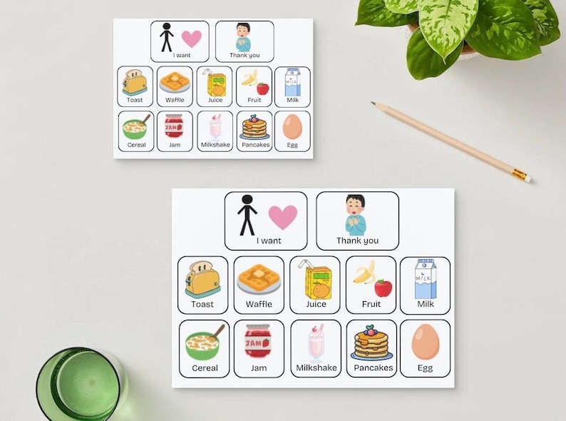 PECS Communication Board for Kids With Autism – Emotions, Food & Places ...