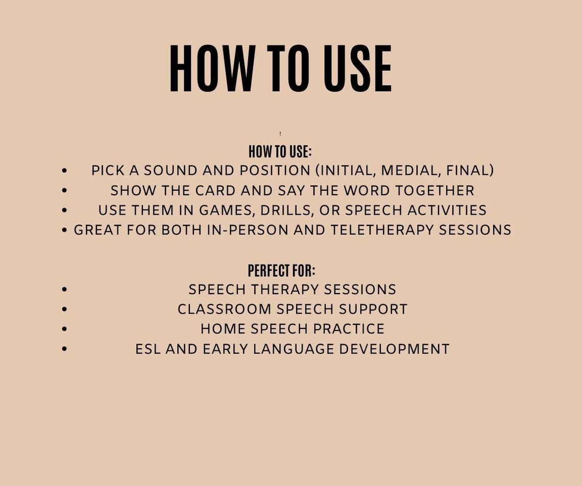 Speech Articulation Cards: Kids Language Development, Consonant ...