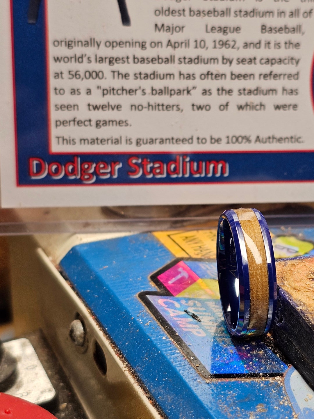 LA Dodgers Custom Ring With Wood From Dodger Stadium - Etsy