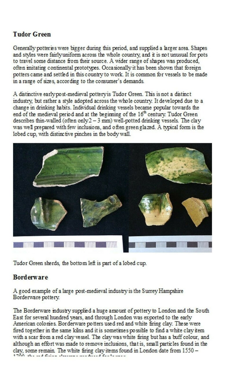 Identifying the Pottery of the Thames Foreshore Richard Hemery ...