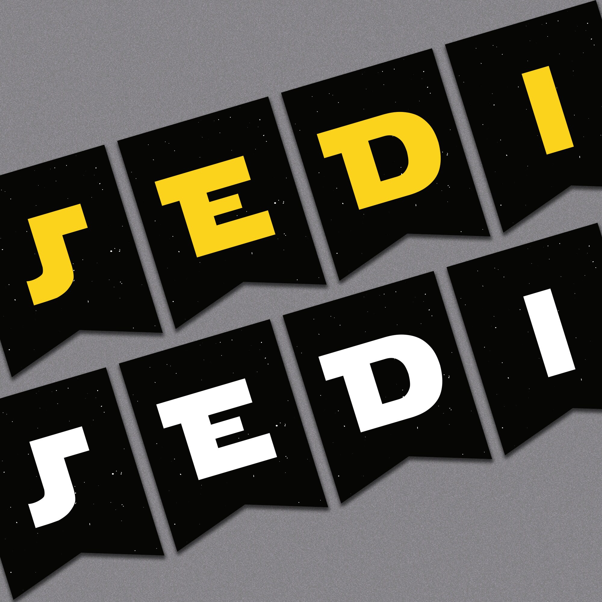 Printable STAR WARS BANNER Alphabet Flags for Star Wars Days Birthdays ...