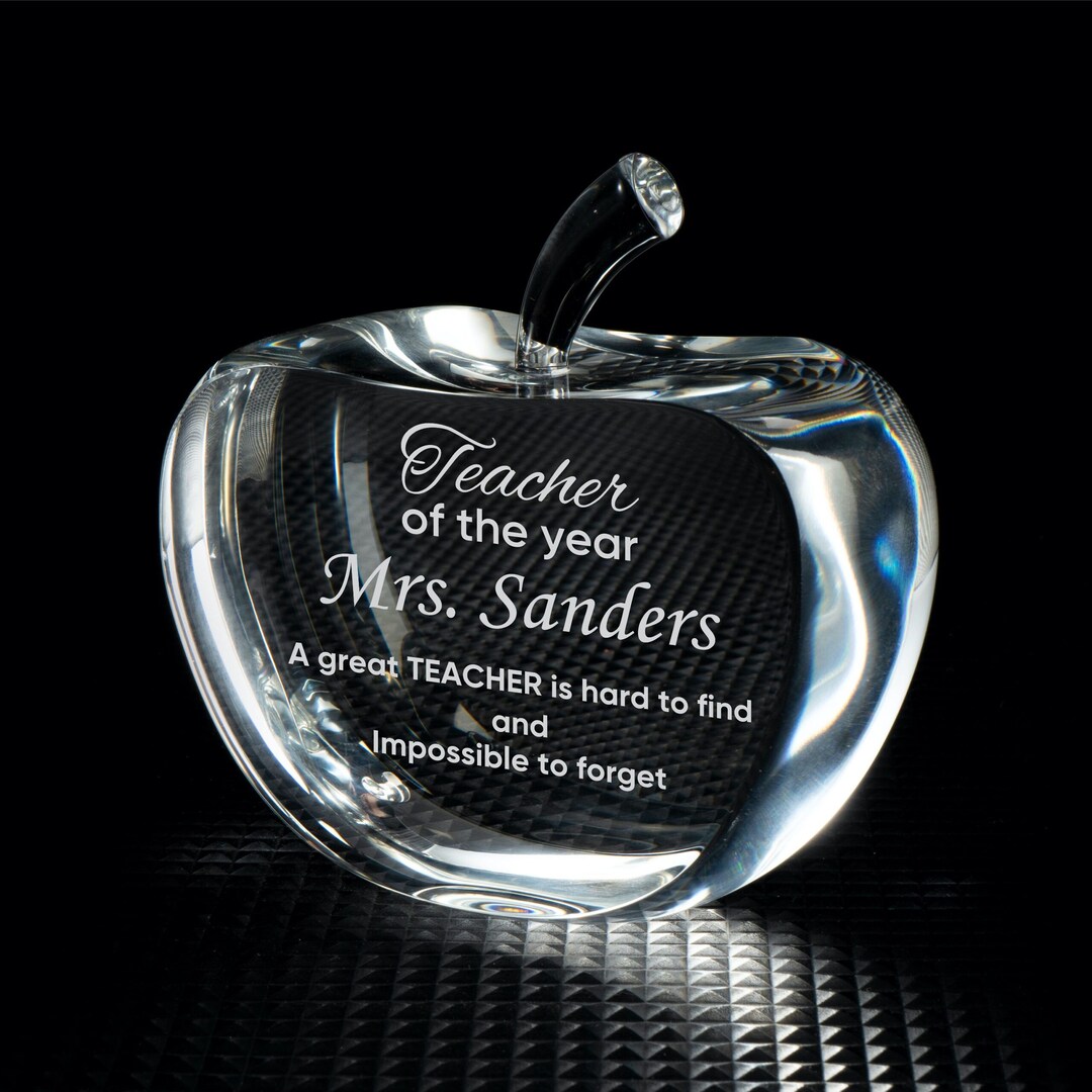 Personalized Custom Engraved Apple, Teachers Gift, Teachers ...